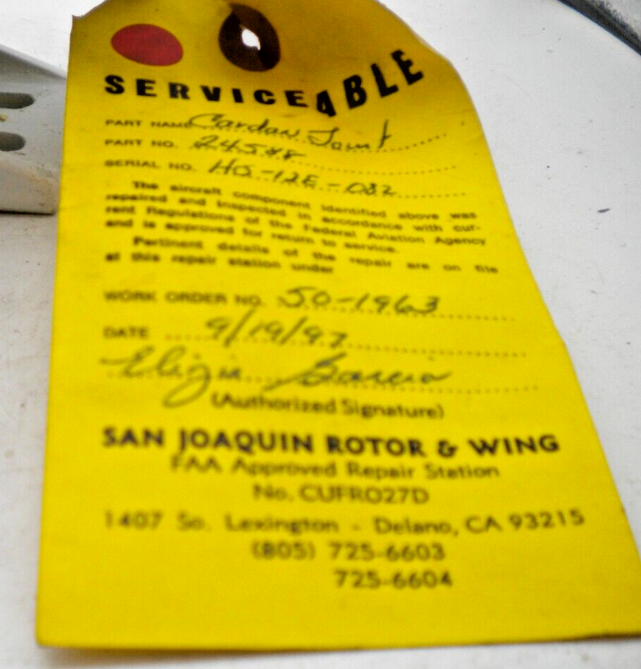 HILLER, 24588, CARDON JOINT, SERVICEABLE YELLOW TAG (B2298) | eBay