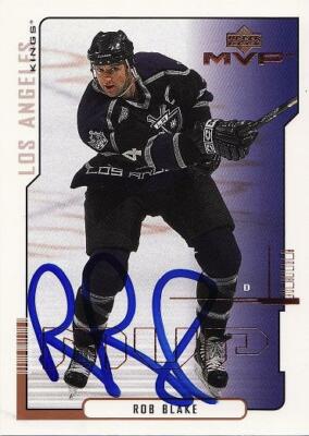 Rob Blake Los Angeles Kings Signed NHL Hockey Card | eBay