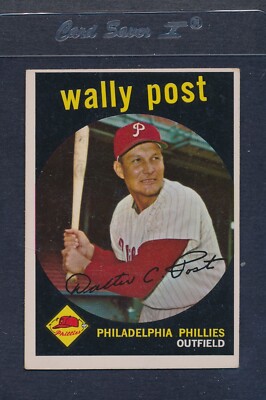 1959 Topps #398 Wally Post Phillies EX *5688 | eBay