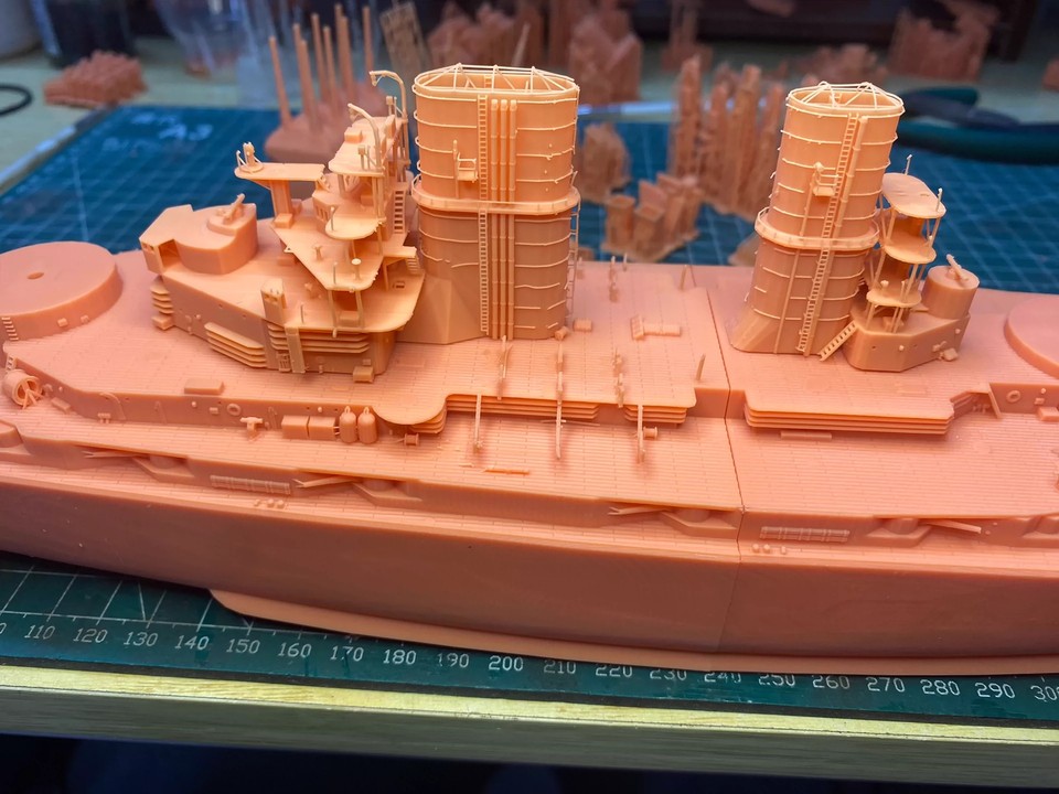 3D Printed 1/350 German Battlecruiser Mackensen Class Unpainted Model ...