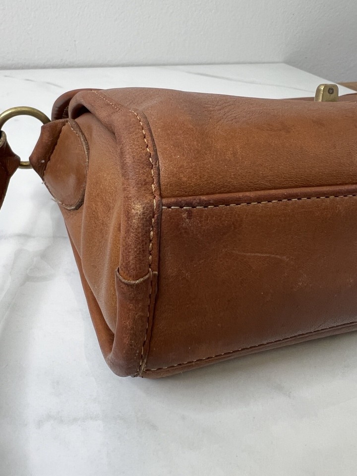 Vintage Coach Devon CrossBody British Tan Leather Shoulder Bag 9908 In ...