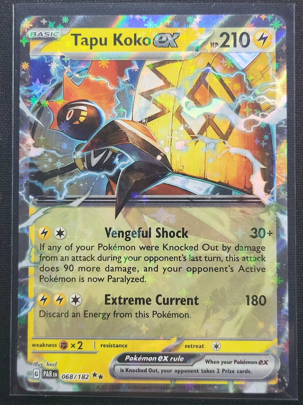 Tapu Koko ex 068/182 (Double Rare) Paradox Rift Near Mint Pokemon TCG ...