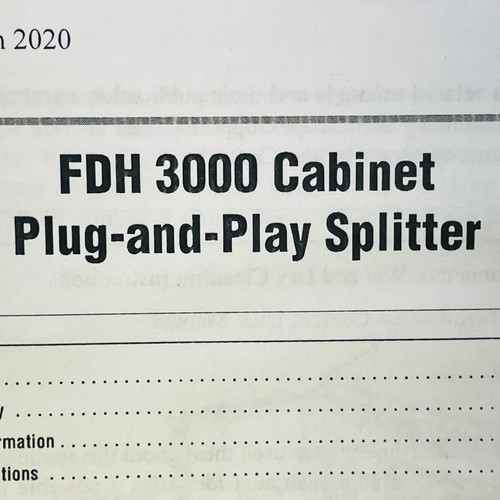 Commscope 1x64 SC-APC FDH 3000 Cabinet Plug and Play Splitter FPS ...