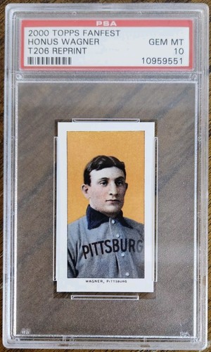 2000 TOPPS FANFEST HONUS WAGNER T206 REPRINT GRADED PSA 10 | eBay