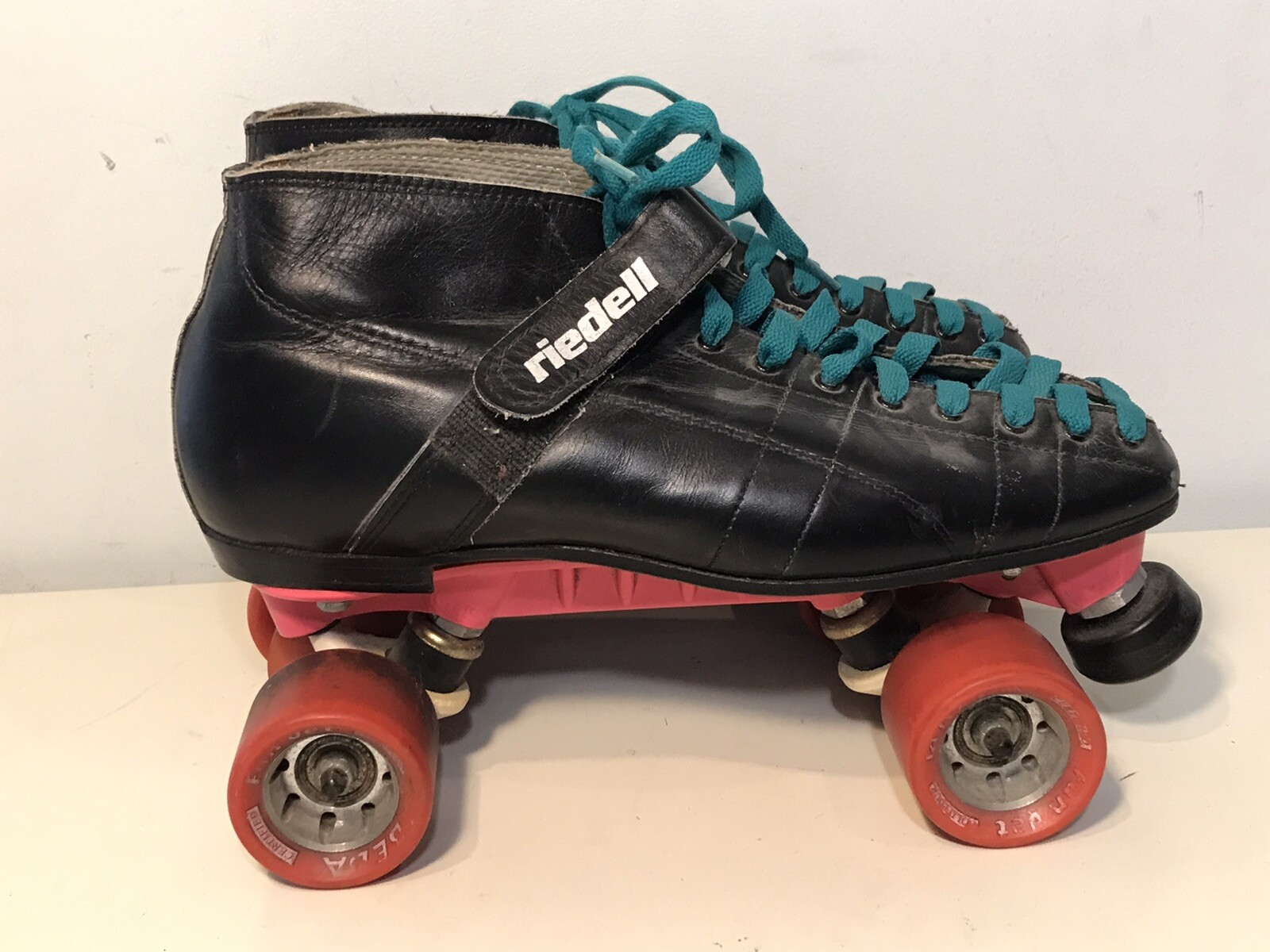 Vintage Riedell Roller Skates with Labeda Fan Jet Wheels Mens Size 10 ...