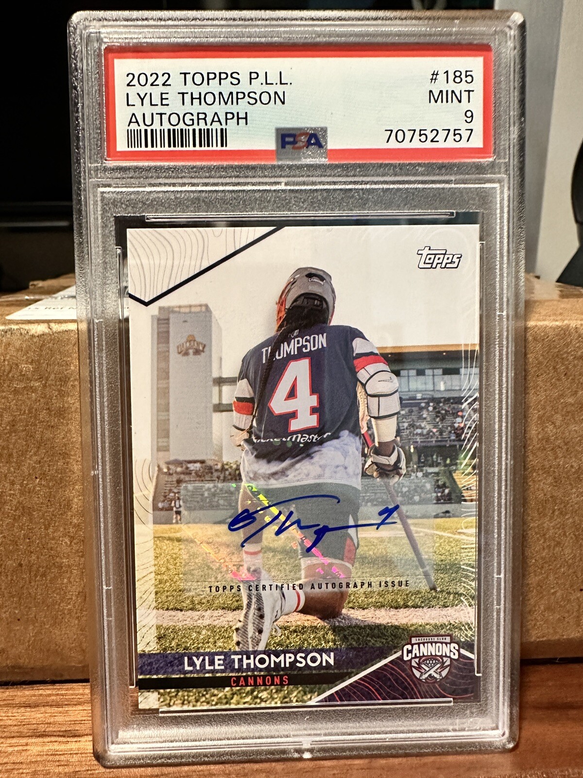 2022 Topps Premier Lacrosse League - Image Variation #185 Lyle Thompson ...