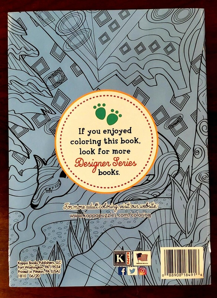 Kappa Designer Series "Creative Creatures to Color" Adult Coloring Book ...
