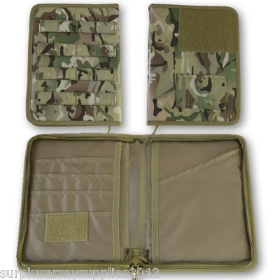 MILITARY MOLLE A5 FOLDER BTP MTP Camo COMMANDERS ORDERS FOLDER ARMY ...