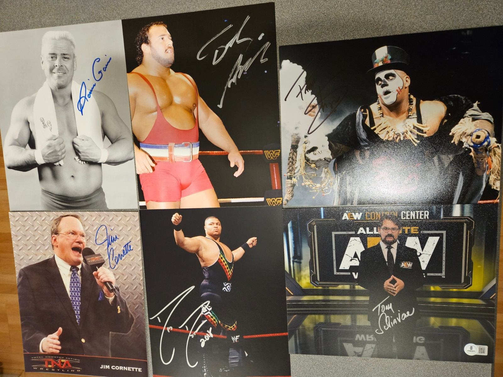 Lot of 6 WWF/WWE/AEW 8x10 autographs with Authenticity seal | eBay