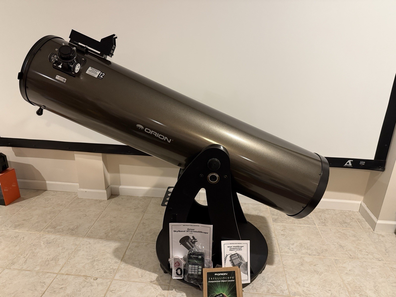 Orion XT12 12” Dobsonian Skyquest Intelliscope Telescope W/ Telrad ...