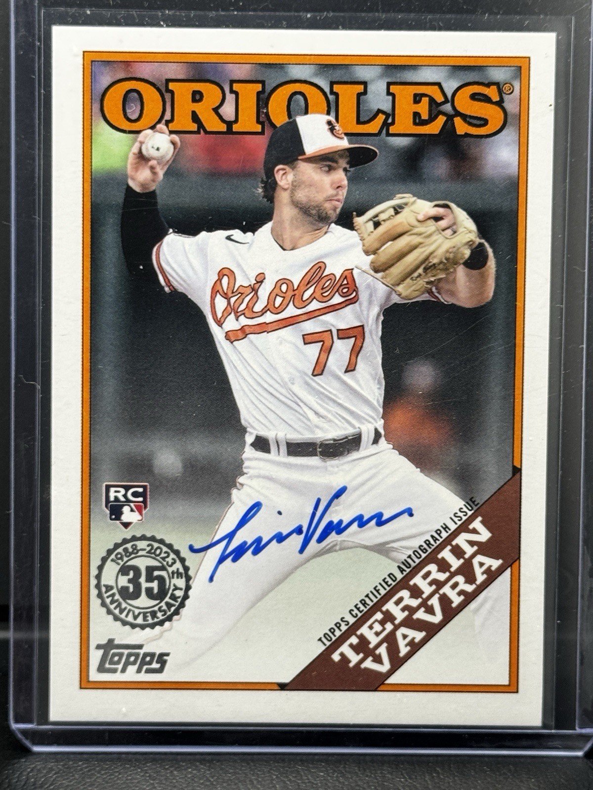 2023 Topps Series 1 - 1988 Topps Baseball Autographs Terrin Vavra #88BA ...