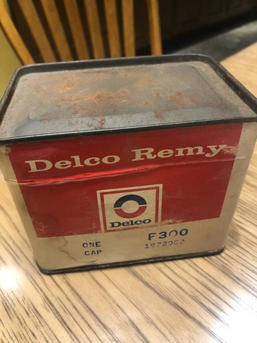 VINTAGE DELCO REMY F300 ONE DISTRIBUTOR CAP 1972000 NOS in TIN FORD ...