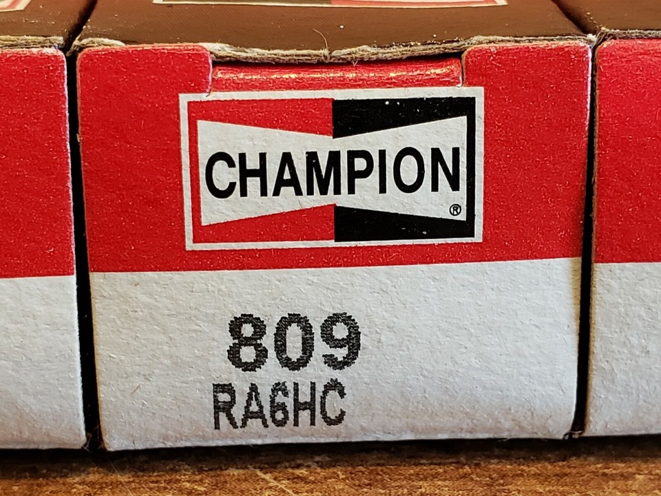 NEW GENUINE CHAMPION COPPER PLUS Spark Plugs RA6HC 809 Set of 8 | eBay