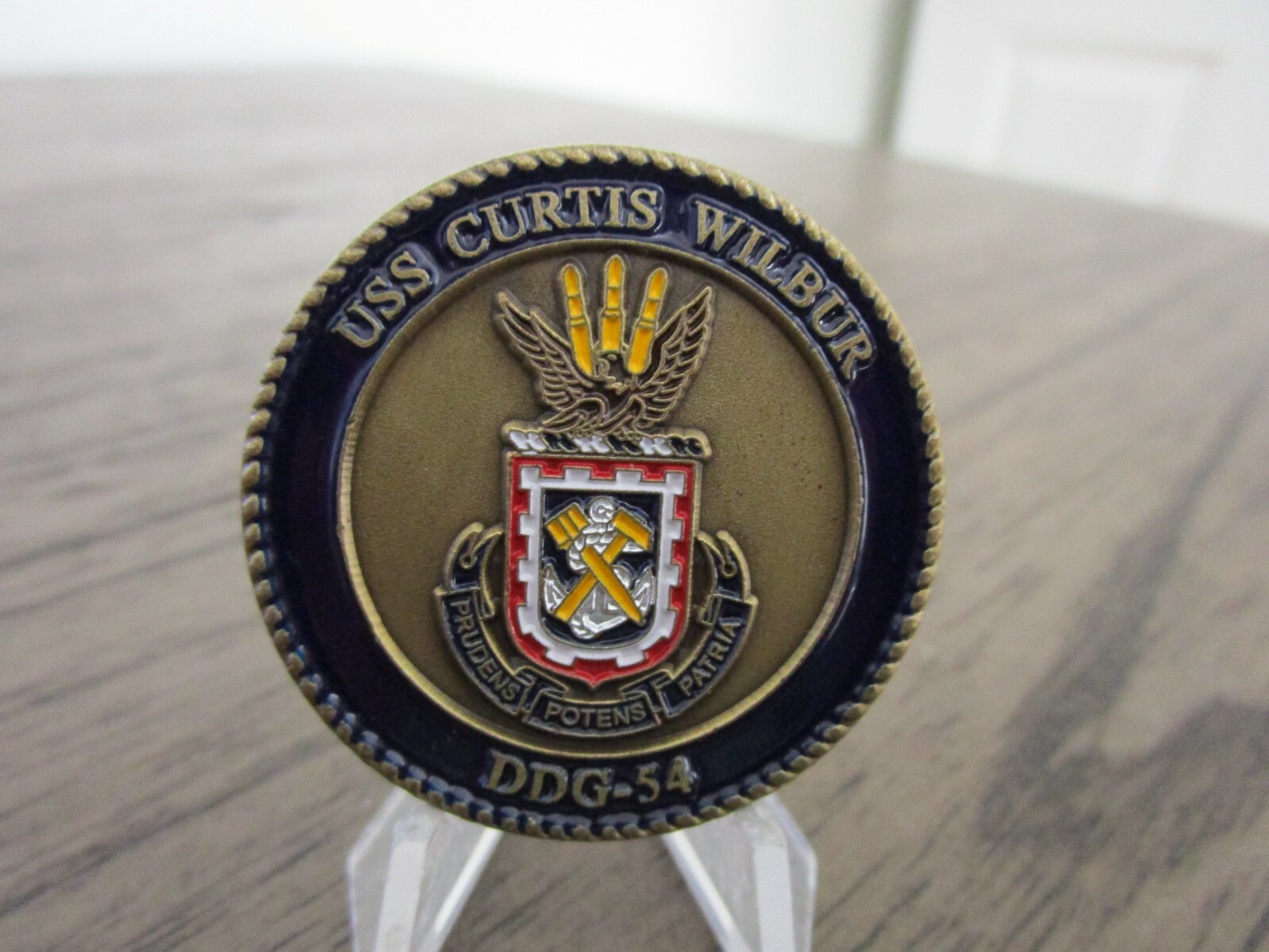 USN USS Curtis Wilbur DDG-54 Commanding Officer Challenge Coin #896A | eBay
