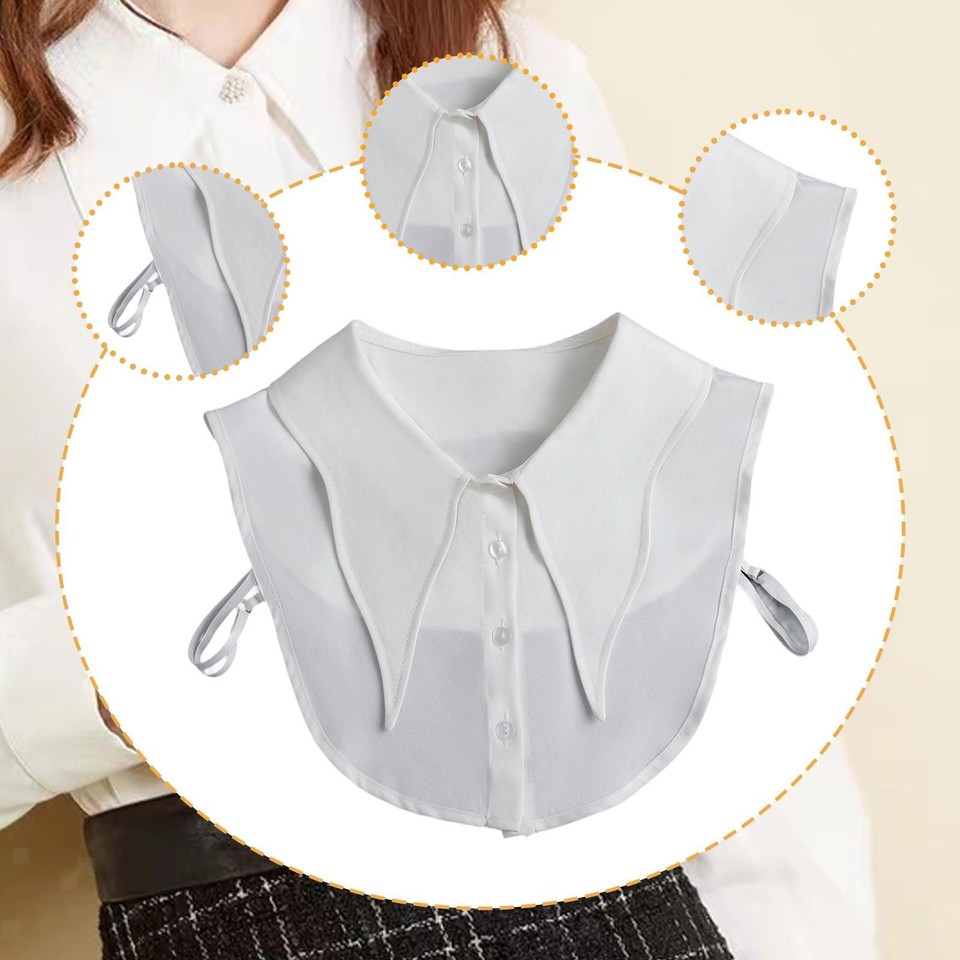 Faux False Collars Elegant Attachment Modern Sleeveless Detachable for ...