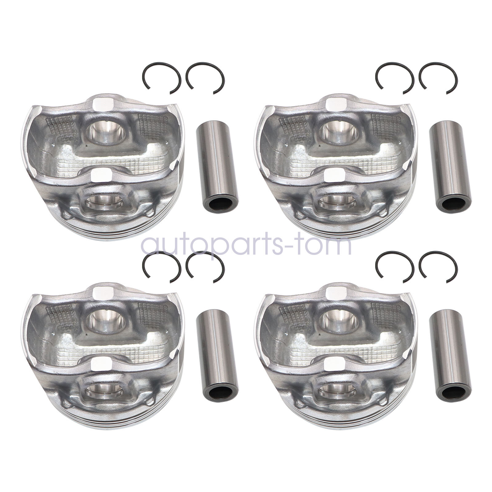 Set Engine Pistons W Pin For 2011-2018 Chevy Sonic Cruze Astra 1.8L 2H0 ...