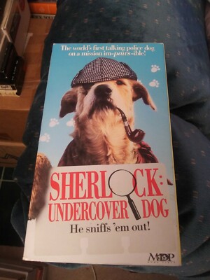 Sherlock Undercover Dog 1995 VHS Anthony Simmons comedy talking police ...