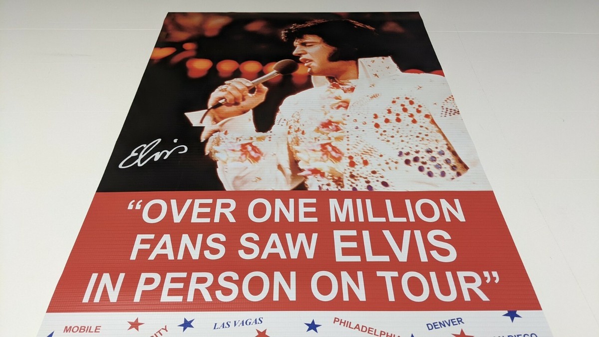 Las Vegas Hilton Elvis Banner Elvis Presley Banner Original From The
