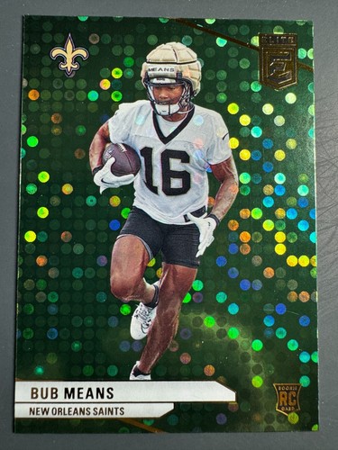 2024 DonRuss Elite-Bub Means-Green Disco-Rookie Card-Saints #133 | eBay