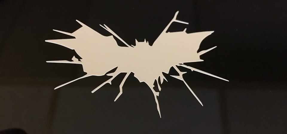 DARK KNIGHT CRASHING Smashing Batman Rises Vinyl Decal Sticker Laptop ...