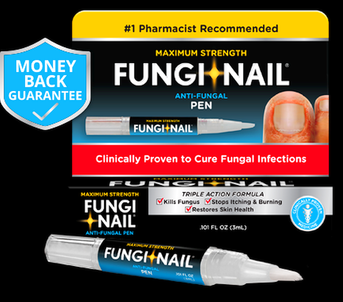FUNGI NAIL Pen Brush Applicator Toe & Foot Anti-Fungal toenail ...