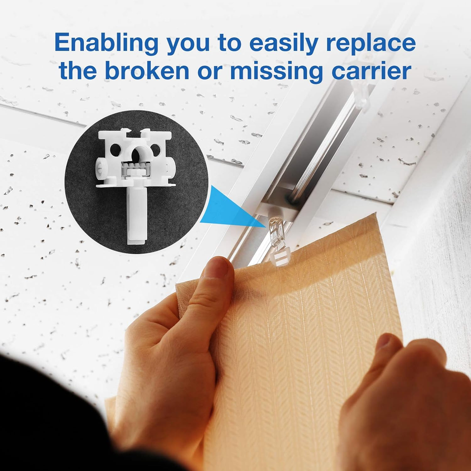 20 Pieces Vertical Blind Repair Kit Replacement Parts White Vertical ...