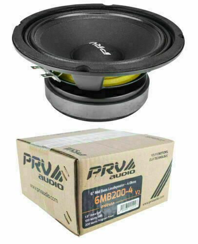 PRV Audio 6MB200V2 6 inch 100W Mid Bass Audio Speaker for sale online ...