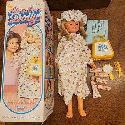 Vtg Doll Kenner Dusty Sleep Over Dolly 1976 Complete Accessories NEW ...