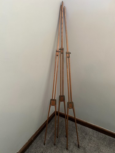 Vintage Wood Brass Tri-Leg Photography Tripod Display - No Head - 56 ...