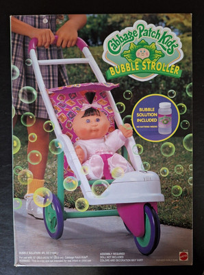 Authentic Original CABBAGE PATCH KIDS Bubble Stroller New in Unopened ...