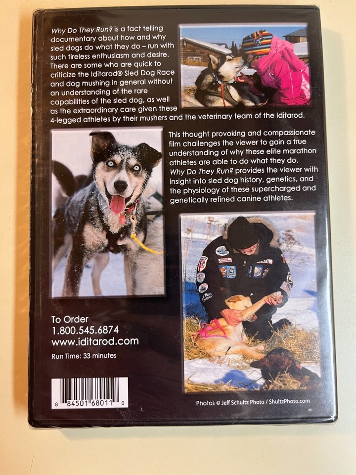 Why Do They Run? DVD Sled Dog History Iditarod Race Documentary (33 ...