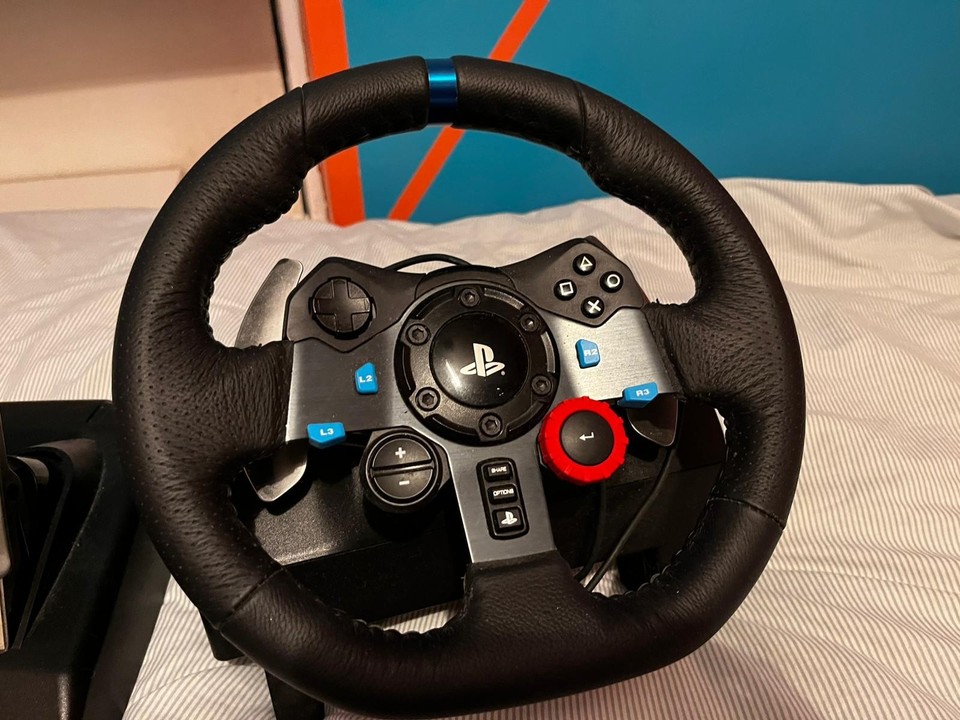 Logitech G29 Racing Steering Wheel Black with Pedals, Wires | eBay UK