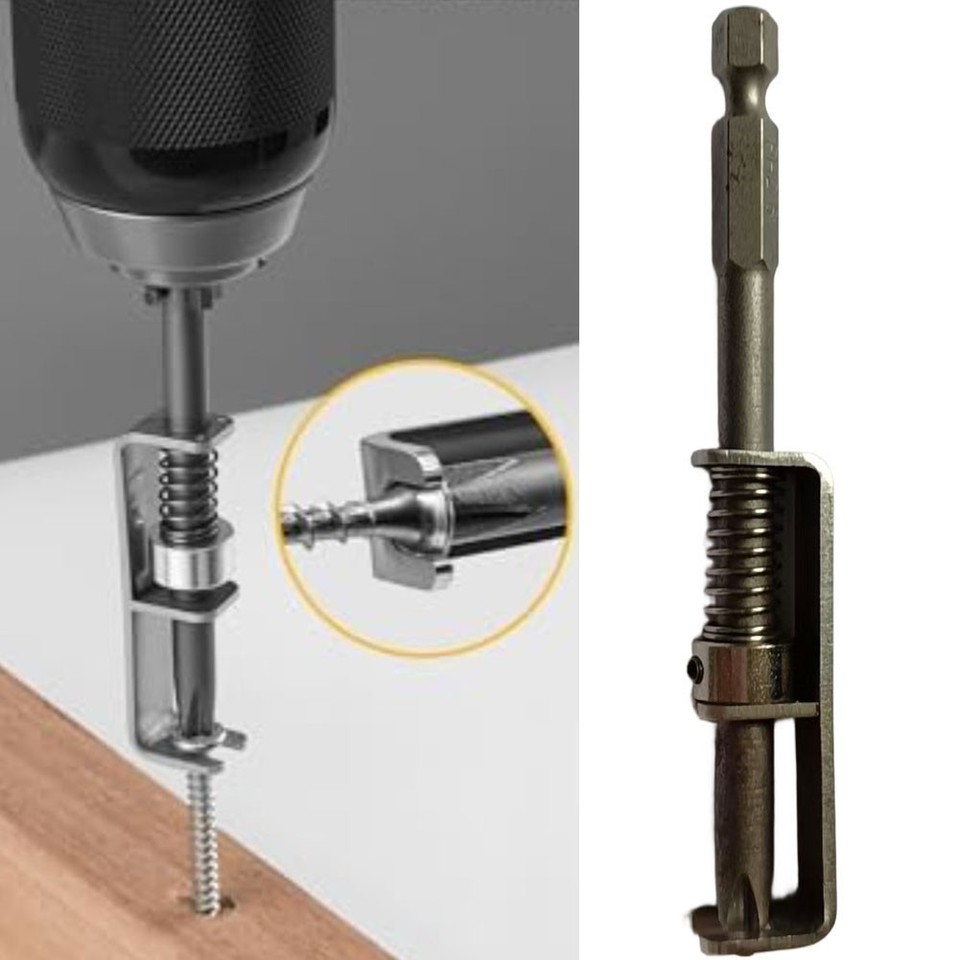 Spring Loaded Positioning Bit with Drop Prevention for Efficient Screw ...