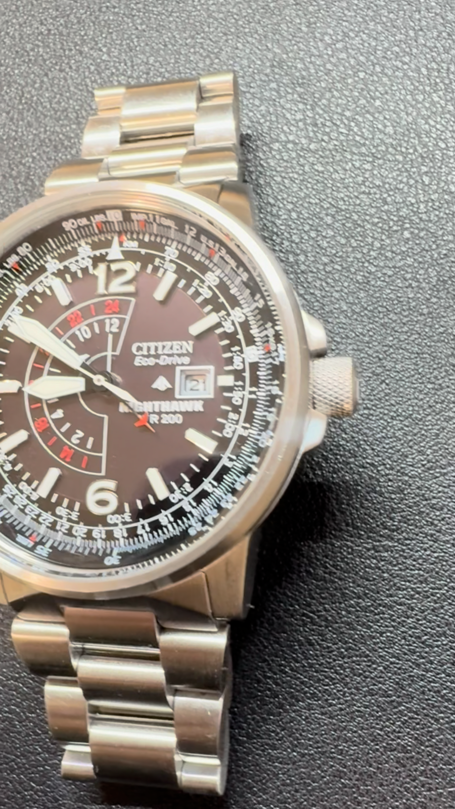 Citizen Pilot Watch Promaster Nighthawk BJ7000-52E Eco-Drive Excellent ...