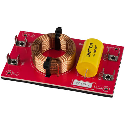 Dayton Audio 2k-LPF-4 Low Pass Speaker Crossover 2,000 Hz 12 dB/Octave ...