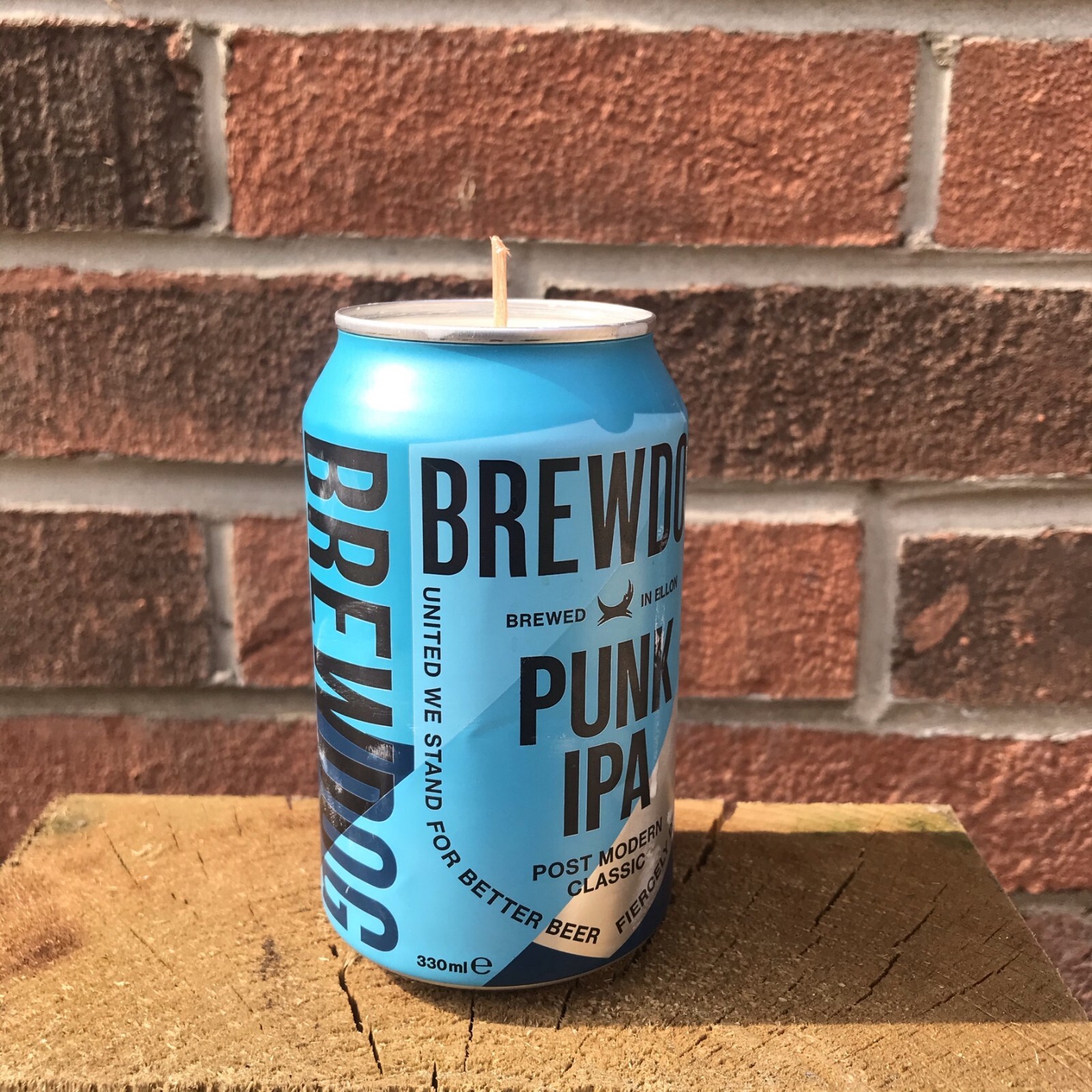 Brewdog punk IPA beer gift present vanilla fragranced Wood Wick Candle ...