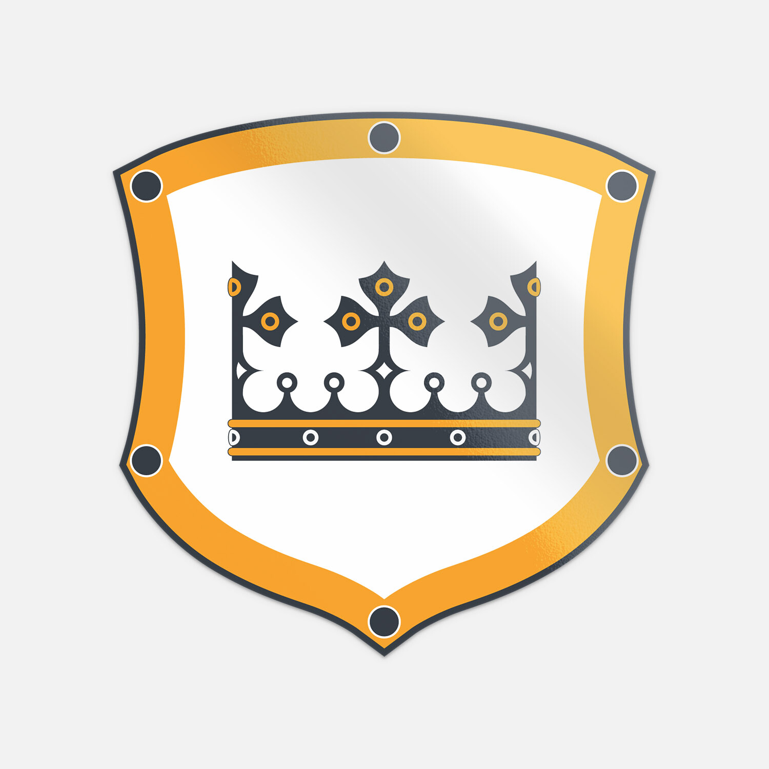 Heraldic Design Crown Shield Vinyl Sticker Decal | eBay