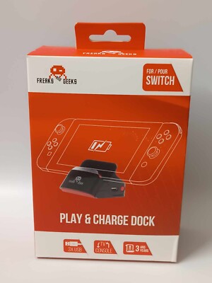 Play and Charge Dock Freaks and Geeks pour console Nintendo Switch | eBay