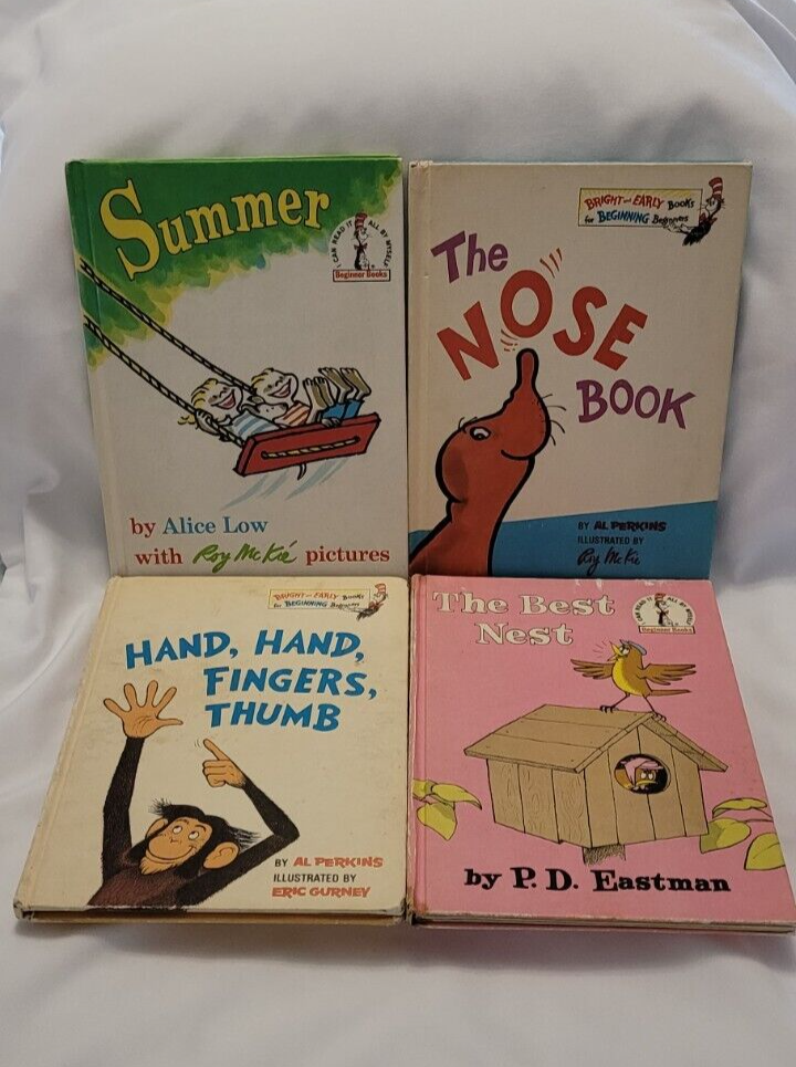 Vintage Beginner Books and Bright & Early Books Lot of 4 Dr. Seuss | eBay