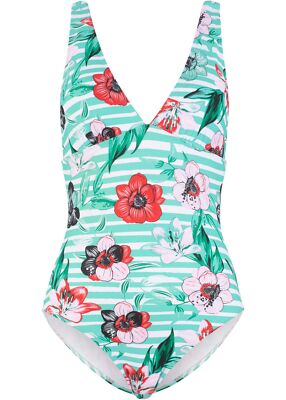 Badeanzug Gr. 38 Aquamaringrün Weiß Bademode Schwimmanzug Einteiler Neu ...