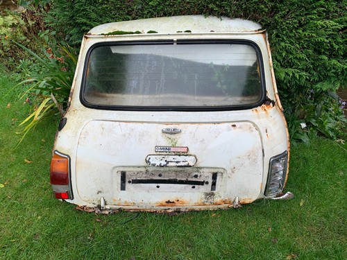 CLASSIC MINI 1275 GT REAR PANEL CUT FOR WALL ART / HEDGE FIND VERY ...