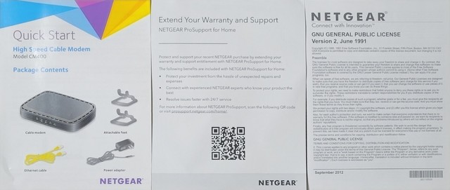 NETGEAR CM400-1AZNAS 100 Mbps Modem for sale online | eBay