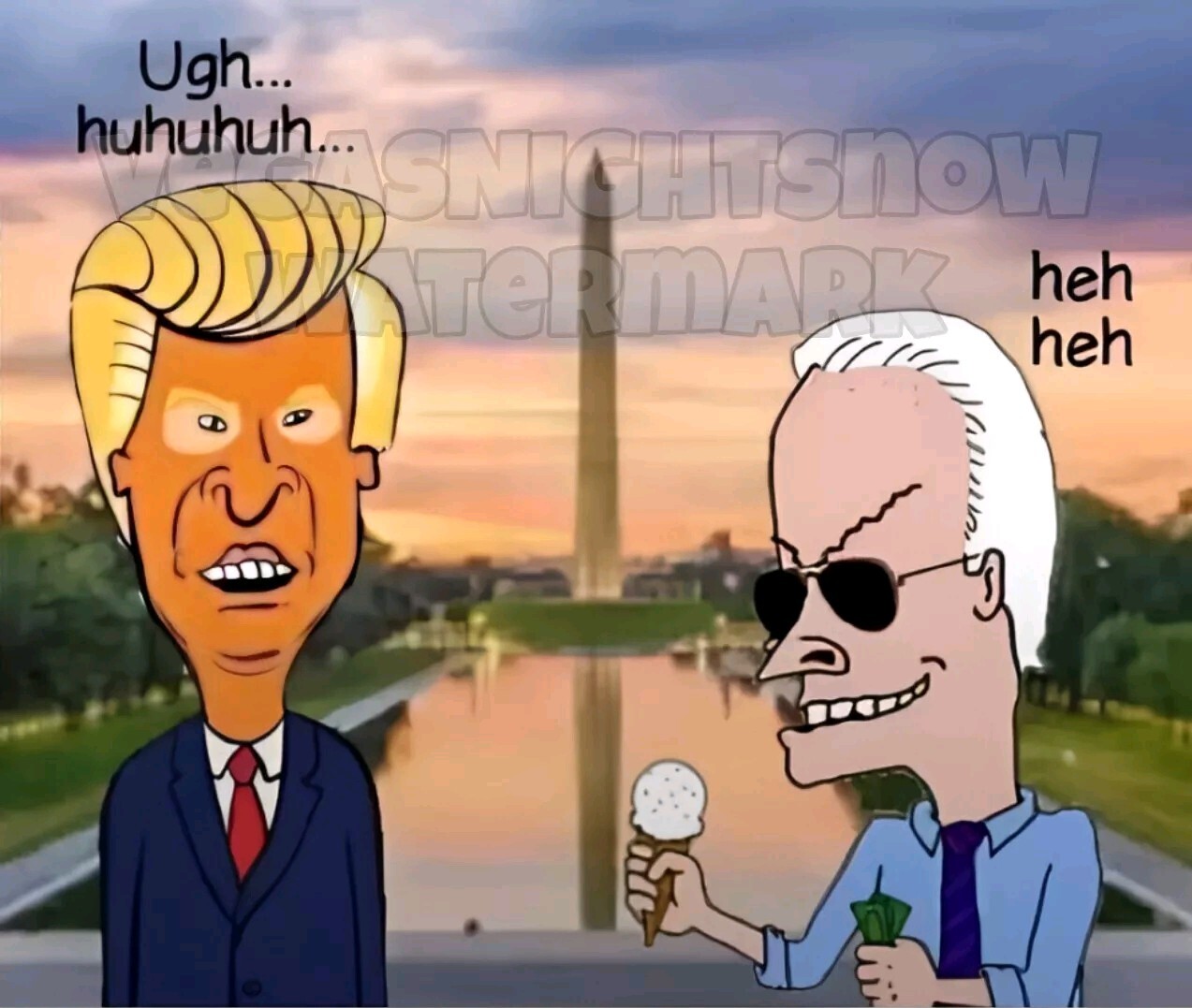 Beavis And Butthead Presidential 3.5 Inch Vinyl Sticker Decal Biden ...