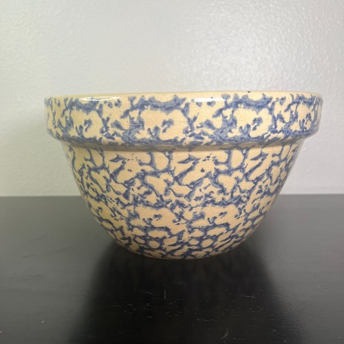 VTG. Robinson Ransbottom Spongeware Mixing Bowl 9" 2.5 QT Roseville ...