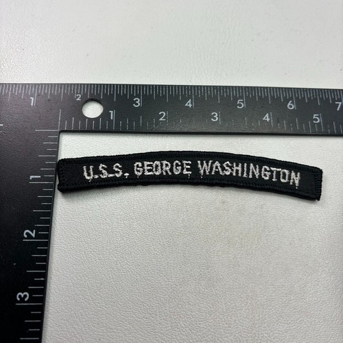US Navy NUKE POWERED AIRCRAFT USS GEORGE WASHINGTON Tab Patch (UIM ...