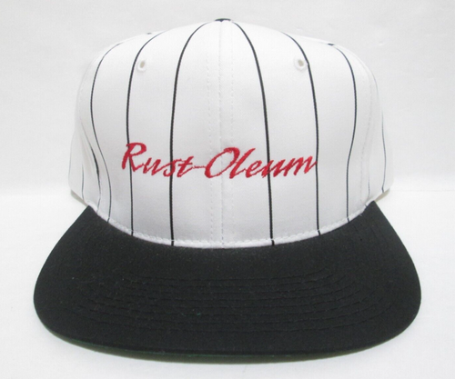 Rust-Oleum Pinstripe Snapback Hat Cap Yupoong | eBay