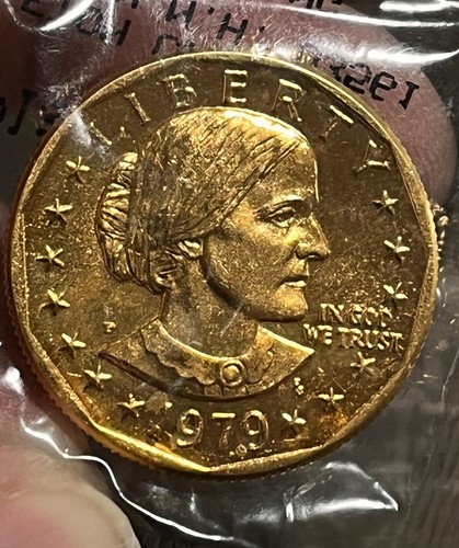 1979 Susan B Anthony 24k Gold Plated $1 Dollar LITTLETON COIN SEALED ...