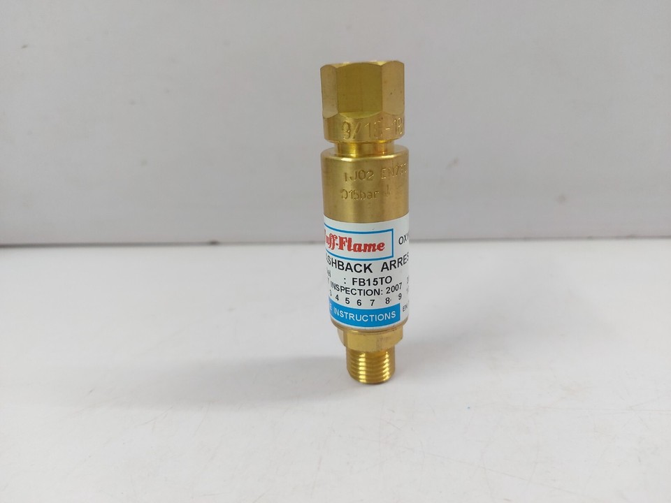Flashback Arrestor FB15 TO Tuff-Flame Oxygen 15 Bar | eBay Australia