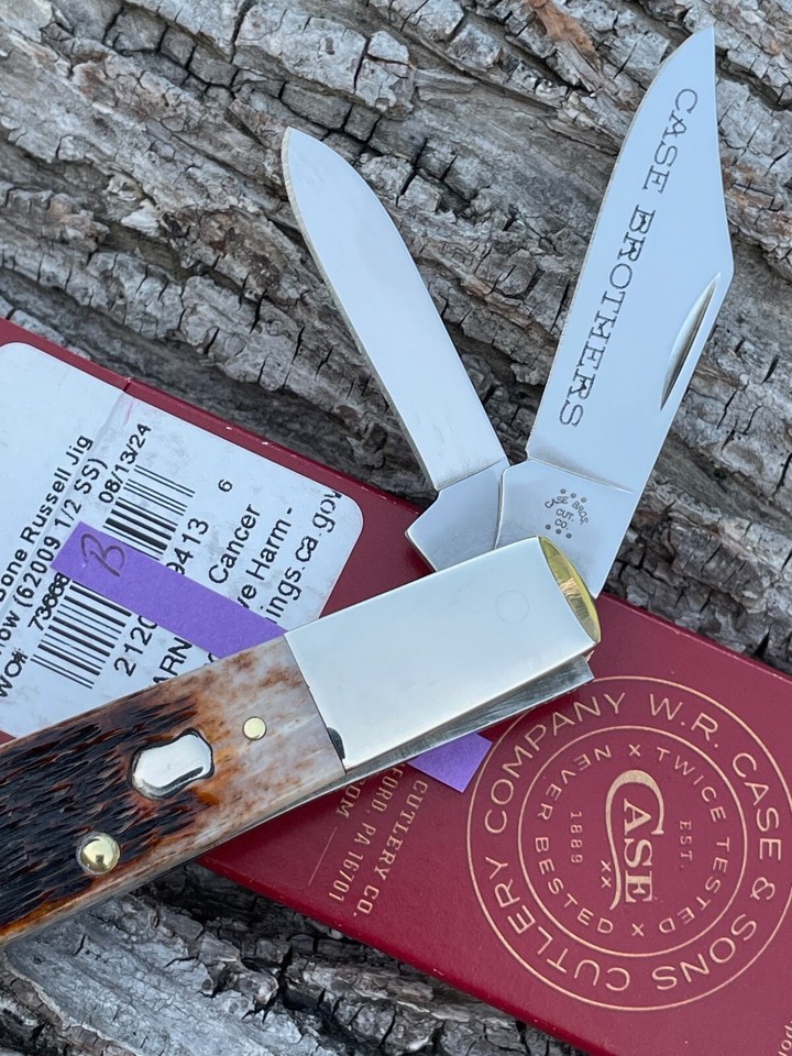 CASE BROTHERS *b 2024 BROWN JIGGED BARLOW KNIFE KNIVES NEW ITEM | eBay