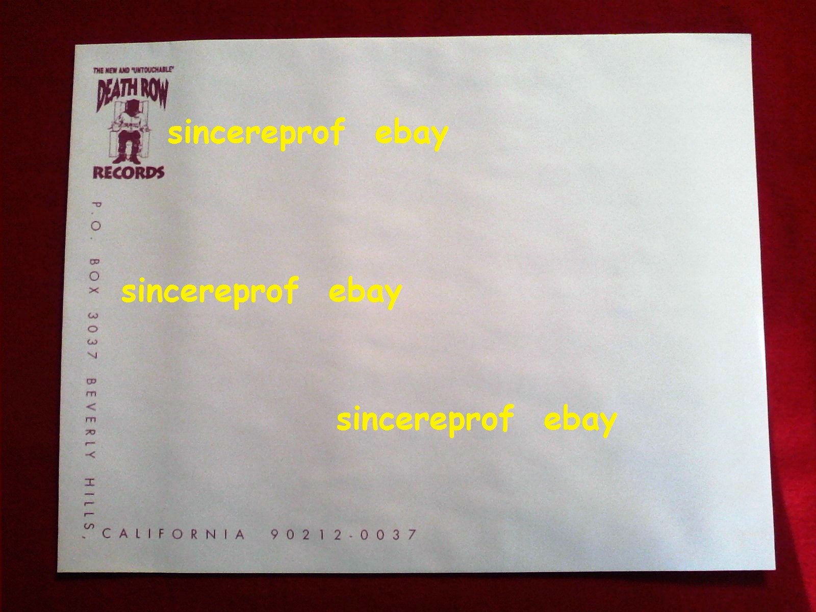 SUGE KNIGHT DEATH ROW RECORDS DAVID KENNER ORIGINAL 1 OF 1 RARE💎 ...